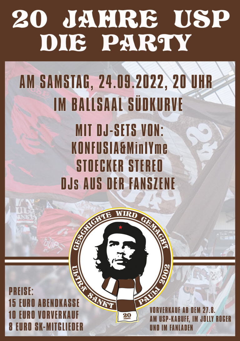 Ultrà Sankt Pauli 2002 » 20 Jahre USP – Die Party Ultrà Sankt Pauli 2002 » 20 Jahre USP – Die Party
